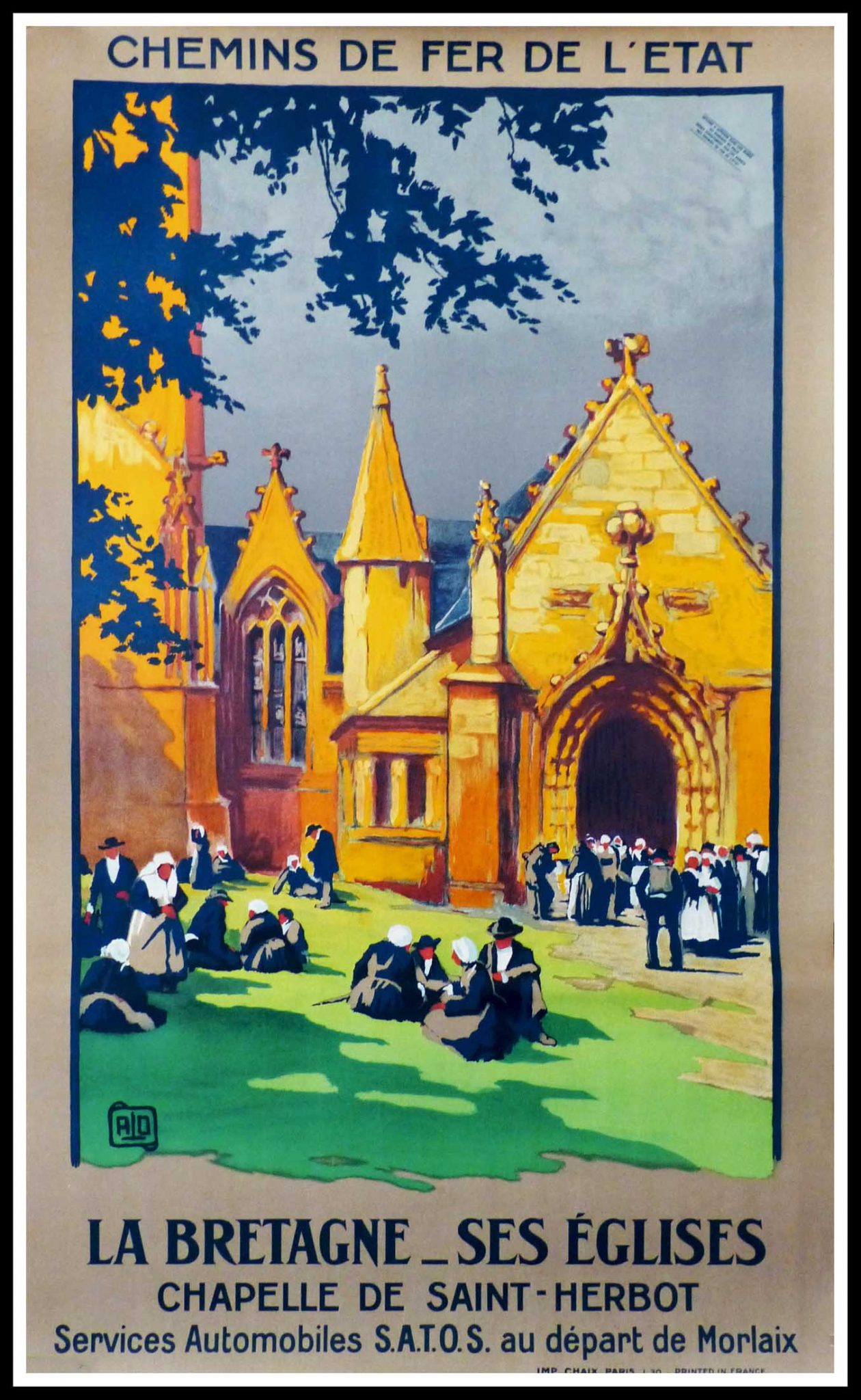 original vintage french tourism poster Chemins de Fer de l'Etat - La ...